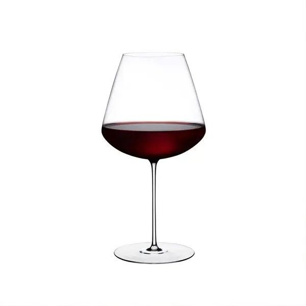 Turgla Home Neutrals Stem Zero Crystal Wine Glass Set Of Two - Red