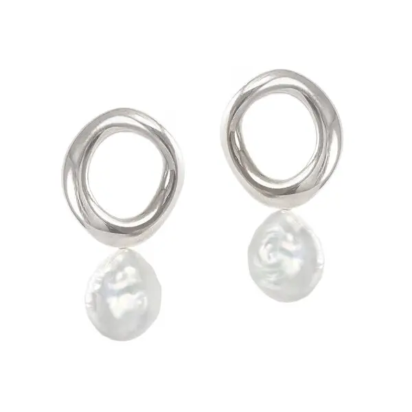 BIKO Cora Pearl Studs - Silver