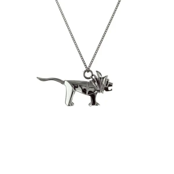 ORIGAMI JEWELLERY Mini Lion Gun Metal - Black