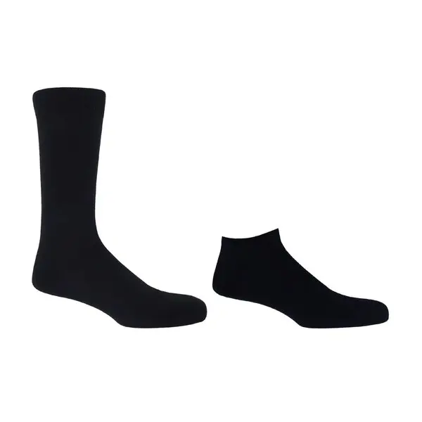 PEPER HAROW - MADE IN ENGLAND Classic Luxury Crew & Trainer ’s Socks Bundle - Black