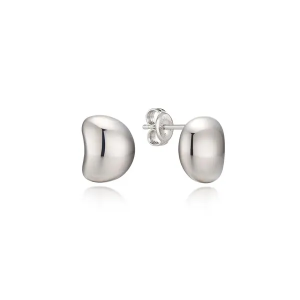 DIDIER DUBOT Miss. Doux Sculpted Stud Earrings - Silver