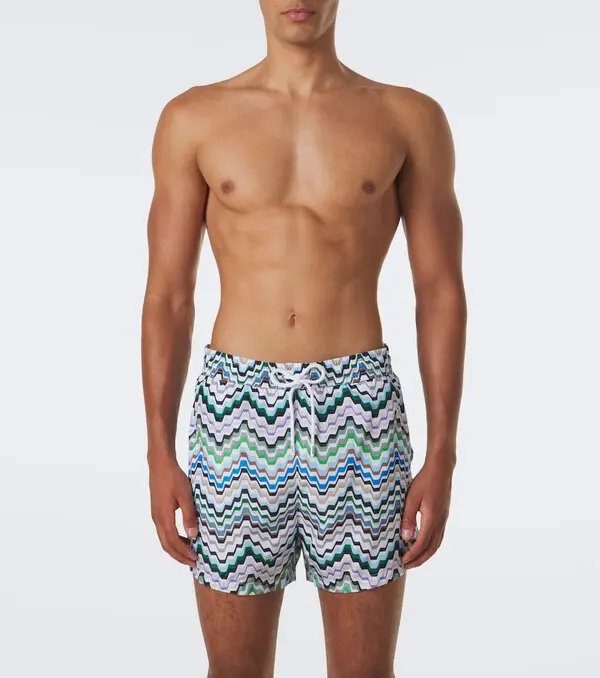 Missoni Greek Key Swim Trunks