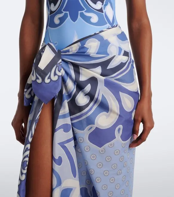 La DoubleJ Printed Cotton Beach Cover-up