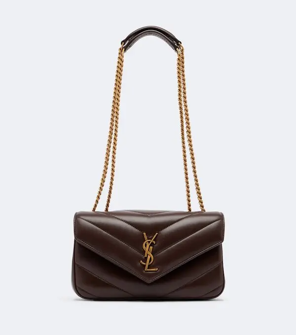 Saint Laurent Loulou Small Leather Shoulder Bag - Brown