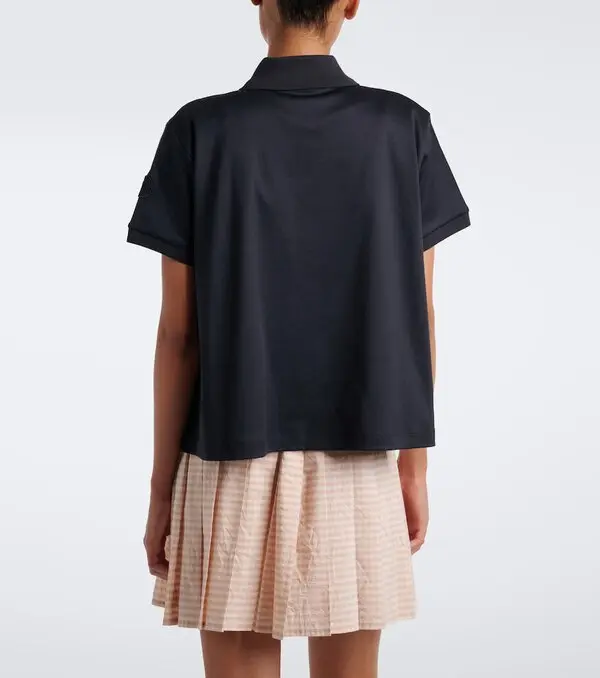 Moncler Cotton Jersey Polo Shirt