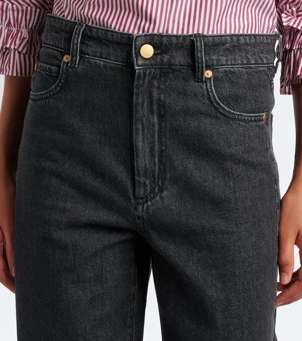 Max Mara High-rise Straight Jeans - Black