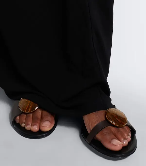 Christopher Esber Aura Quartz Leather Mules
