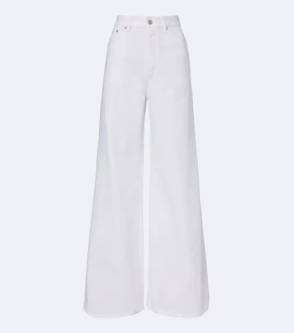 Alaïa Wide-leg Jeans - White
