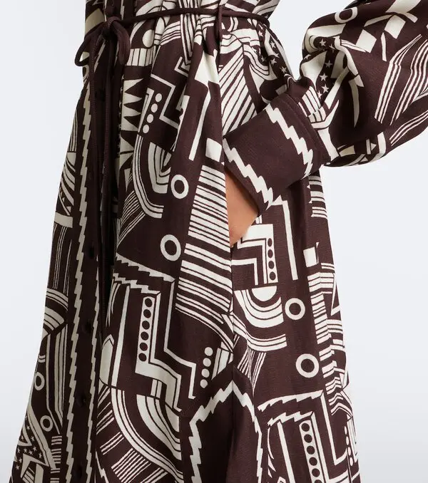 ALEMAIS Lori Printed Shirt Dress