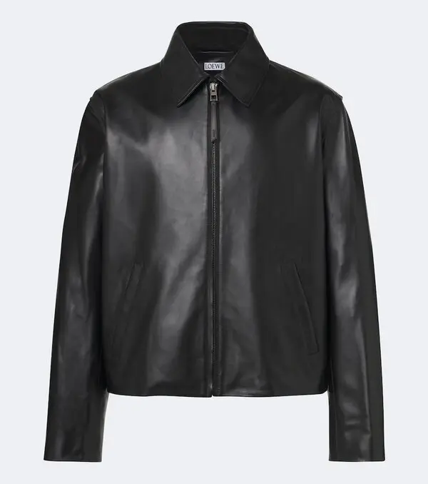 Loewe Leather Jacket - Black