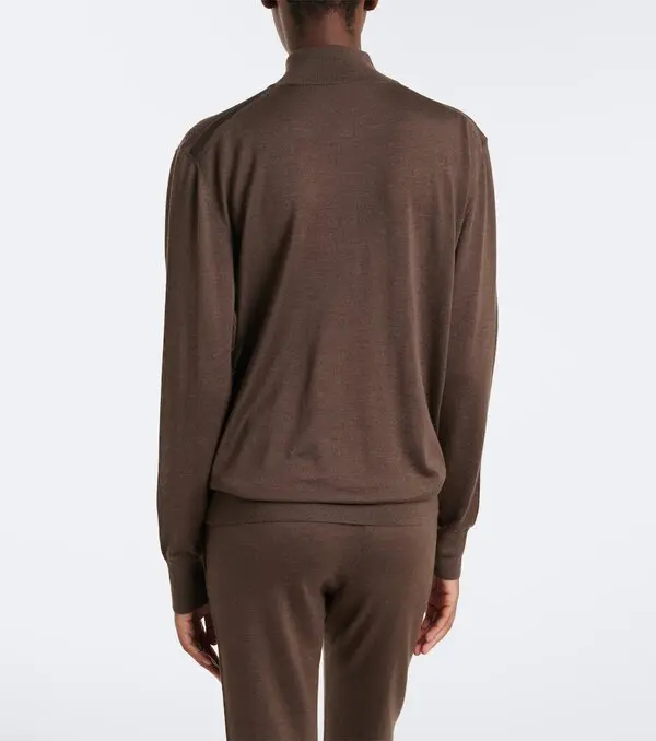TOD'S Cashmere And Silk Half-zip Sweater