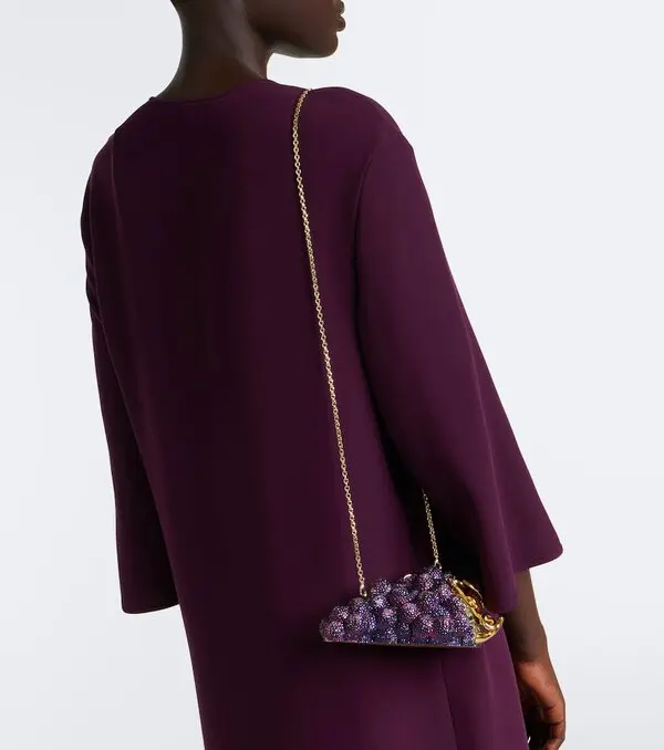 Judith Leiber Grapes Concord Embellished Clutch
