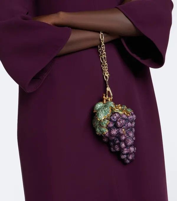 Judith Leiber Grapes Concord Embellished Clutch