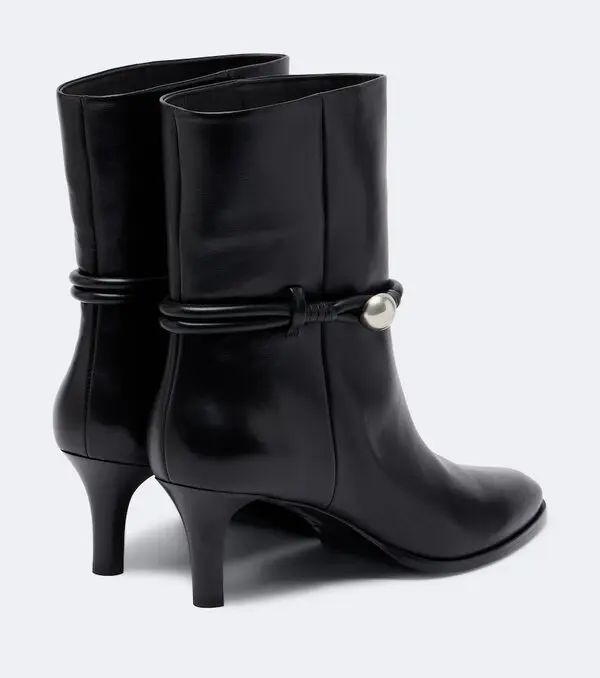 Isabel Marant Étoile Telsa Embellished Leather Ankle Boots