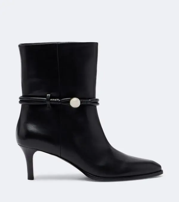 Isabel Marant Étoile Telsa Embellished Leather Ankle Boots