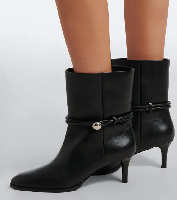 Isabel Marant Étoile Telsa Embellished Leather Ankle Boots