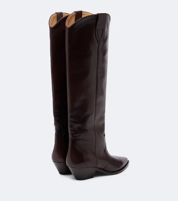 Isabel Marant Étoile Denvee Leather Cowboy Boots - Brown