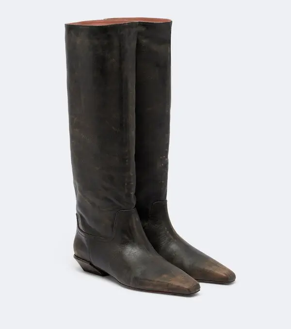 Paris Texas Bettina Leather Knee-high Boots - Brown