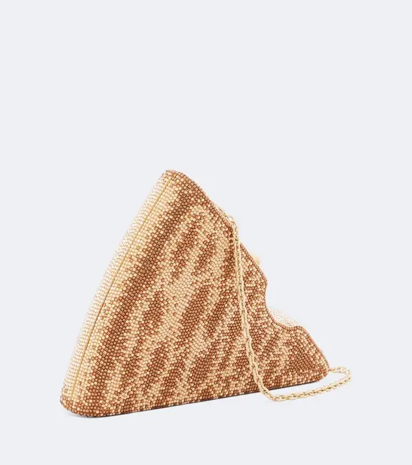 Judith Leiber Pizza Margherita Embellished Clutch