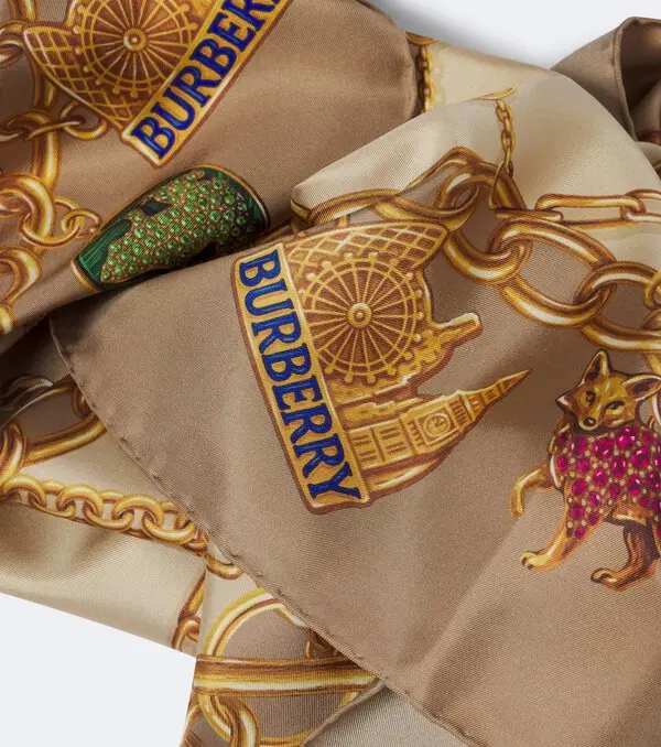 Burberry Printed Silk Twill Scarf