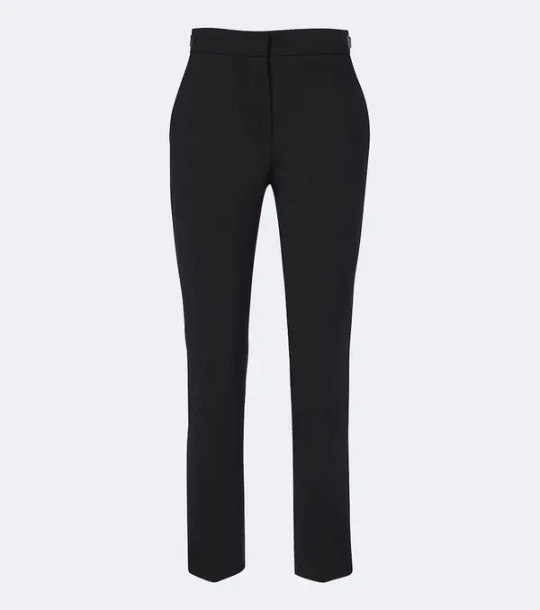 Max Mara Wool-blend Slim Pants - Black