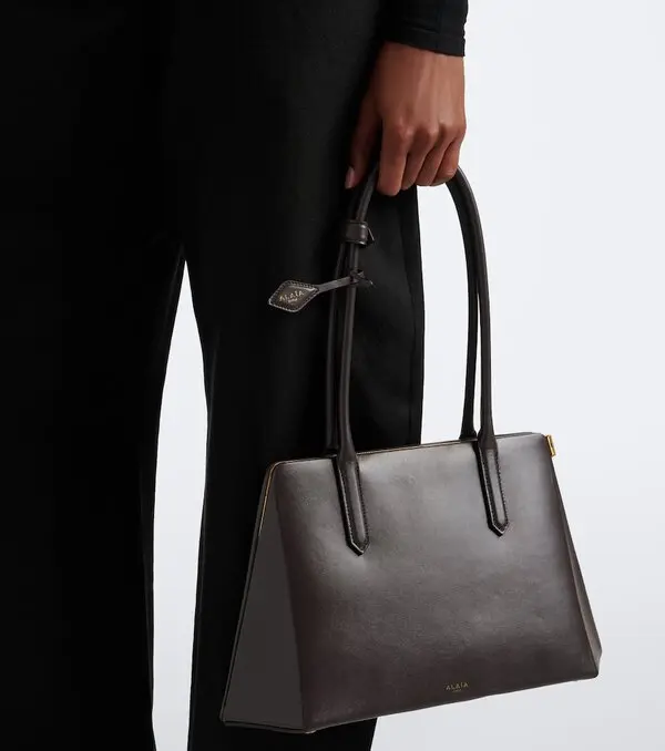 Alaïa Prisme Medium Leather Shoulder Bag