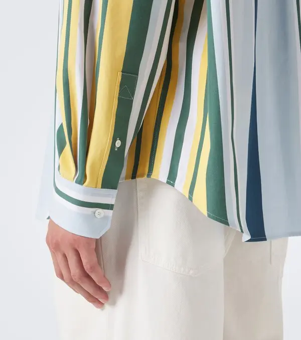 Loewe Double L Striped Cotton Twill Shirt