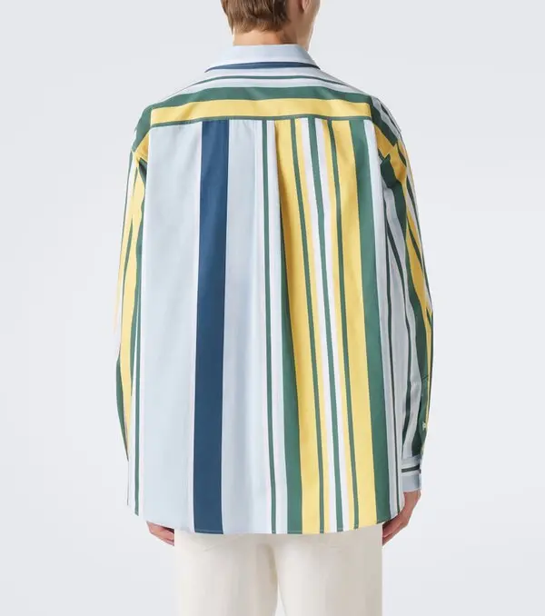 Loewe Double L Striped Cotton Twill Shirt