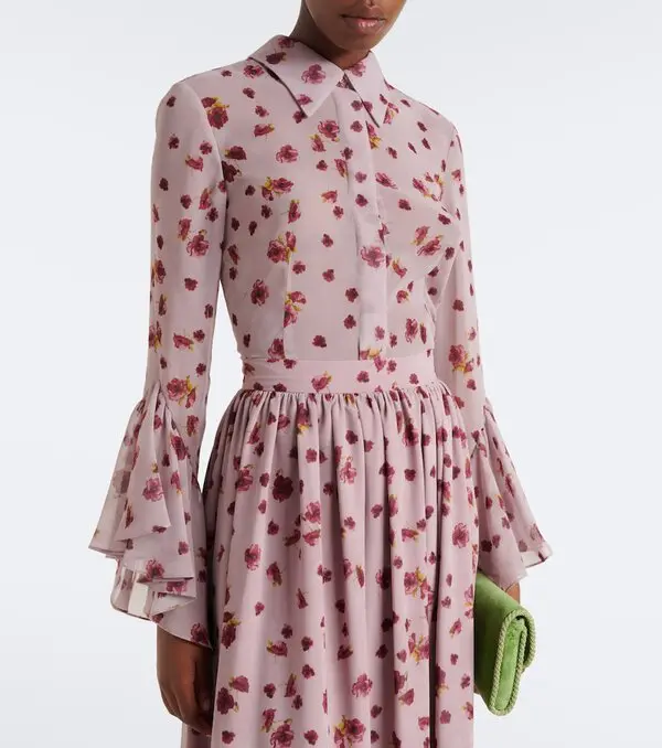 MARKARIAN Wilma Floral Chiffon Shirt