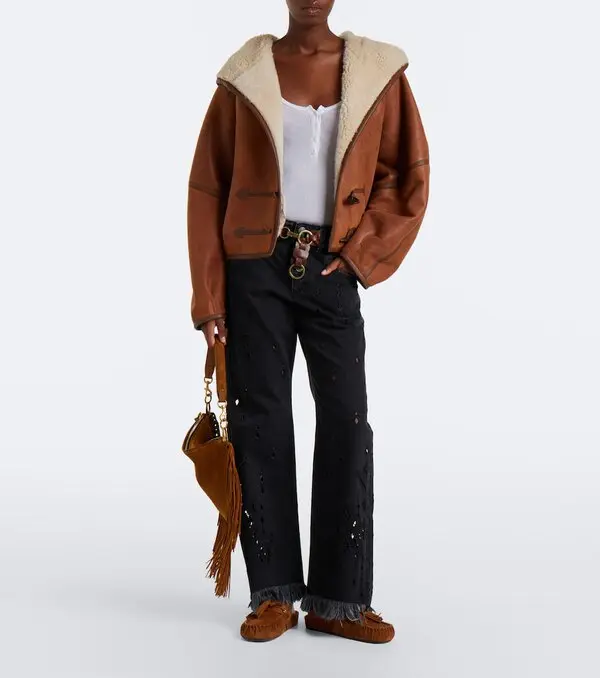 Isabel Marant Étoile Malvin Suede Mules With Leather Trims - Brown