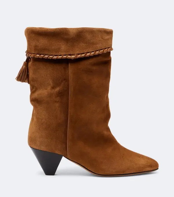 Isabel Marant Étoile Dalby Suede Ankle Boots - Brown