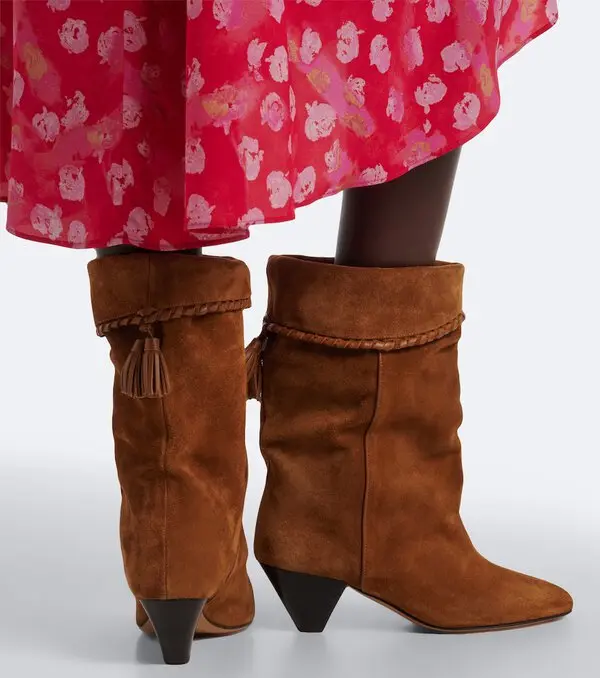 Isabel Marant Étoile Dalby Suede Ankle Boots - Brown