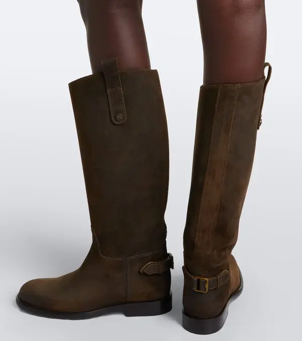 Burberry Suede Knee-high Boots