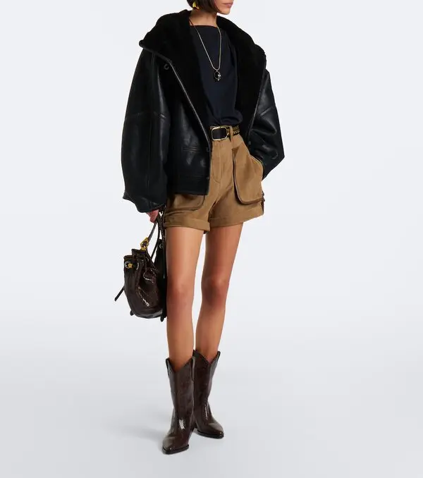 Isabel Marant Étoile Duerto Snake-effect Leather Cowboy Boots