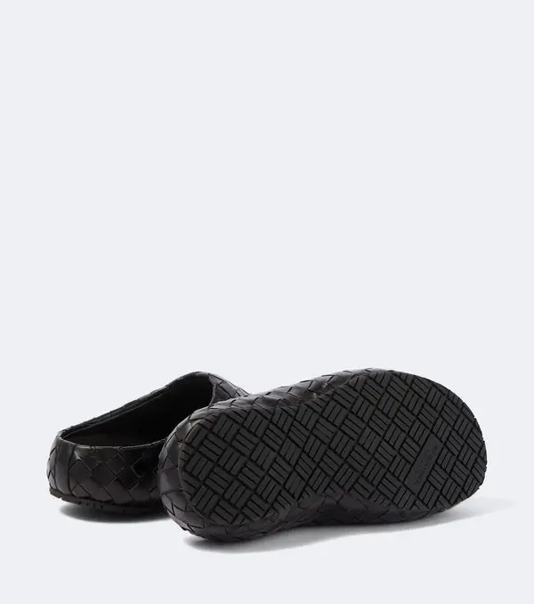 Bottega Veneta Klog Intrecciato Leather Mules
