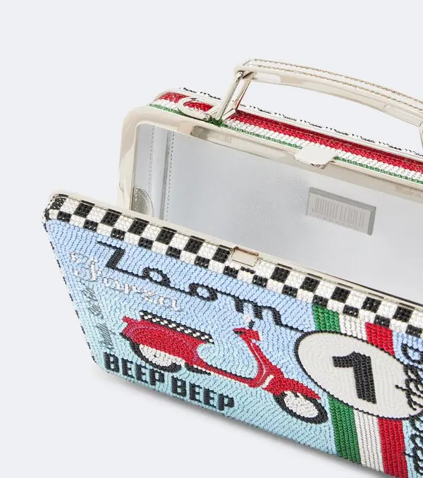 Judith Leiber Lunch Box Beep Beep Embellished Clutch