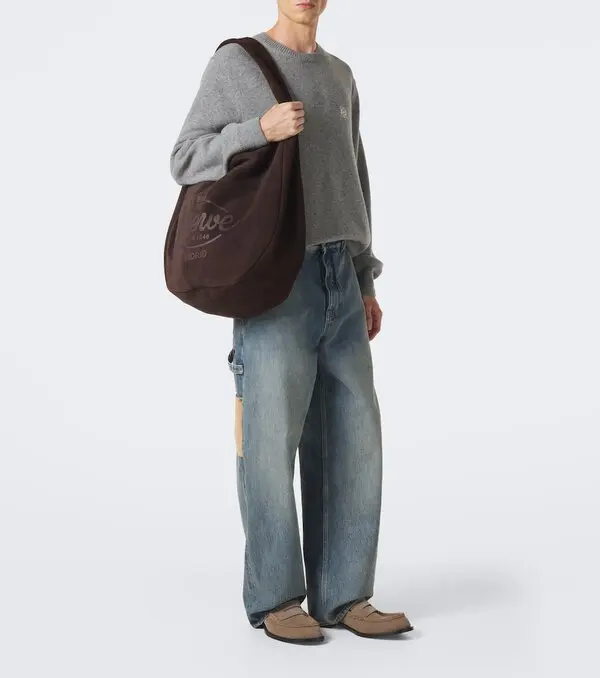 Loewe Roomy Suede Shoulder Bag