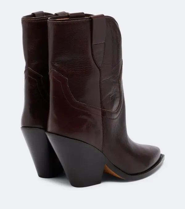 Isabel Marant Étoile Leyane Leather Cowboy Boots