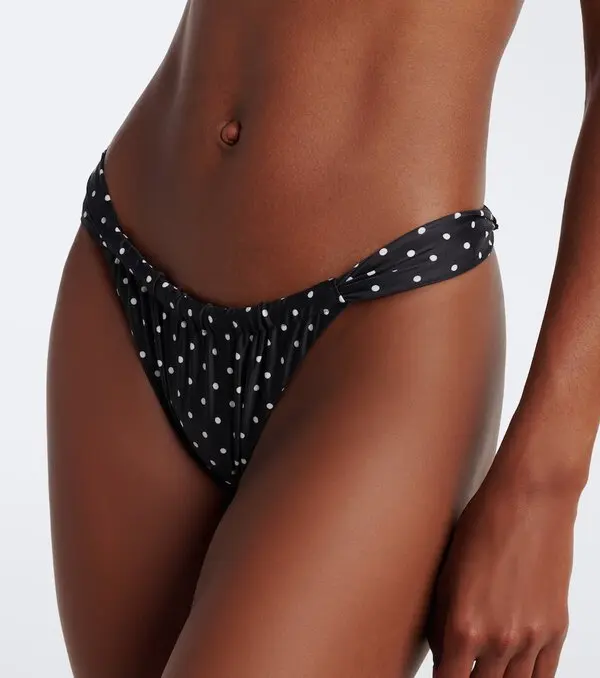 Faithfull The Brand Andez Polka-dot Bikini Bottoms