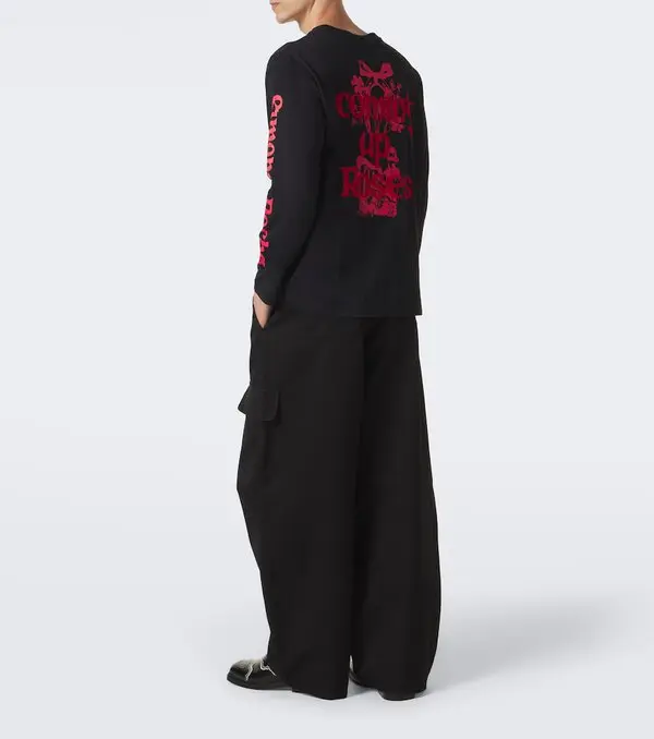 Simone Rocha Printed Cotton Jersey T-shirt