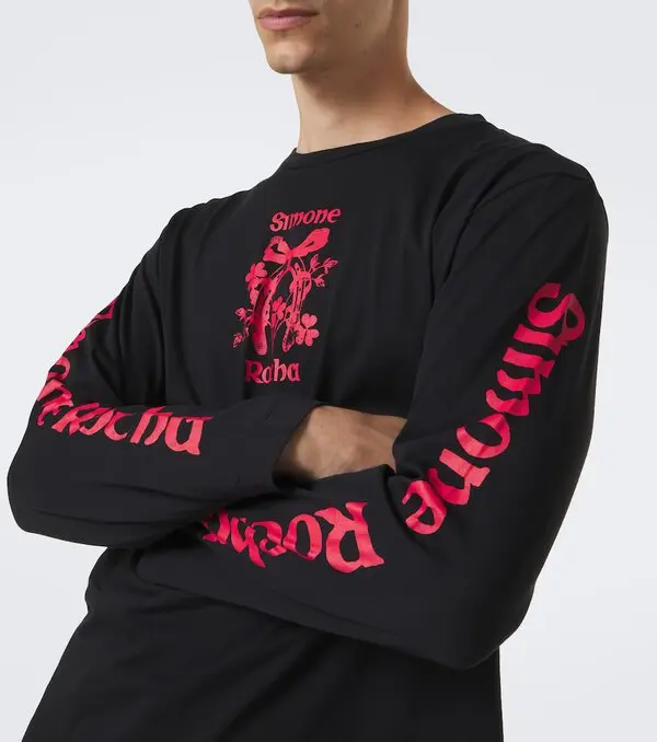 Simone Rocha Printed Cotton Jersey T-shirt
