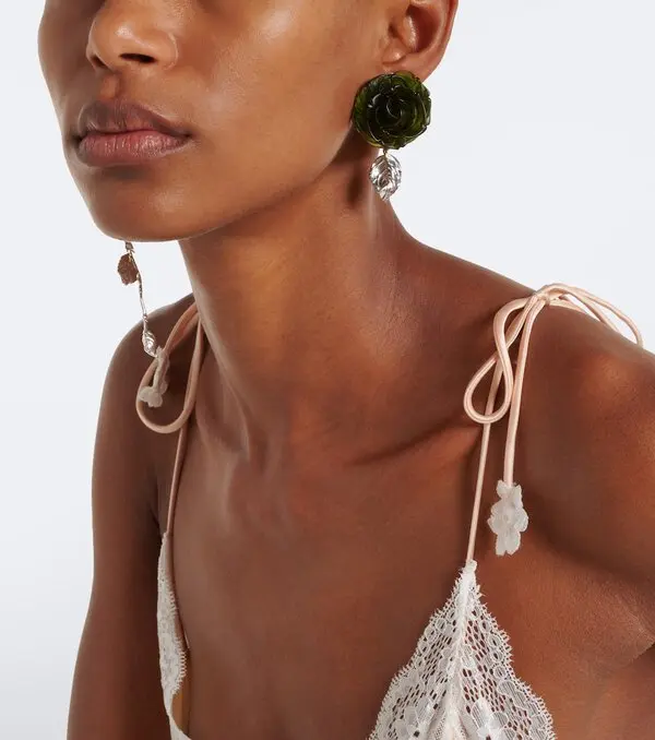 Magda Butrym Floral Drop Earrings