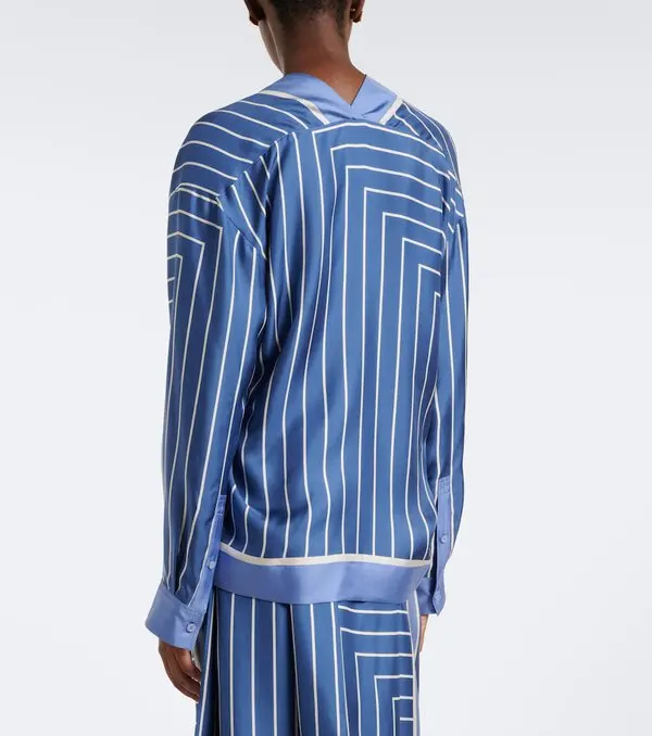 TOD'S Striped Silk Shirt