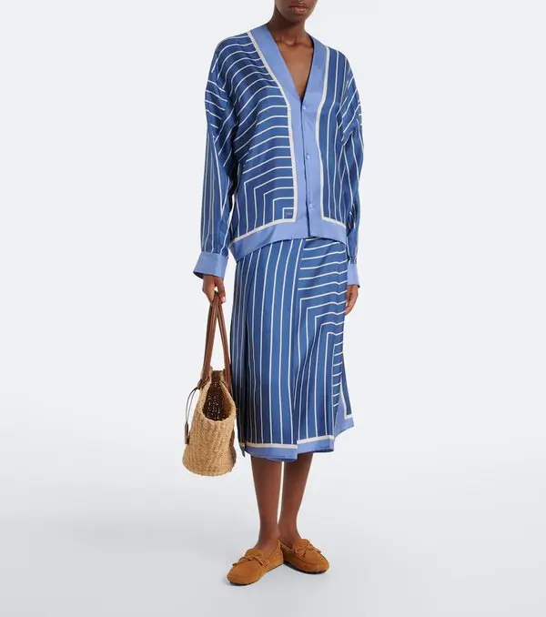 TOD'S Striped Silk Shirt