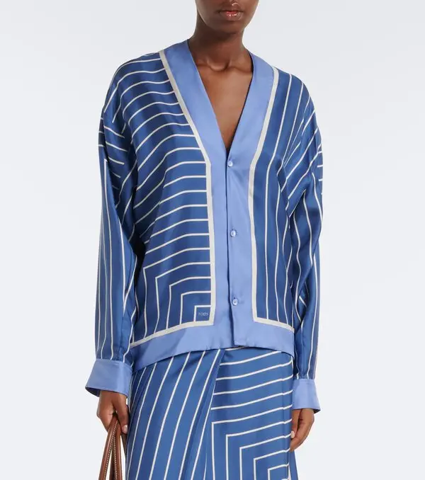 TOD'S Striped Silk Shirt