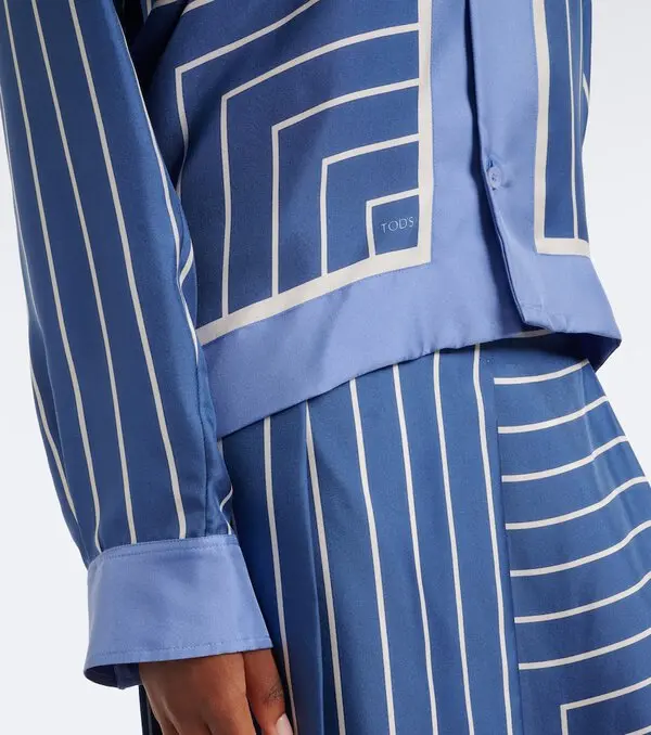 TOD'S Striped Silk Shirt