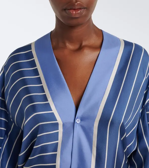 TOD'S Striped Silk Shirt