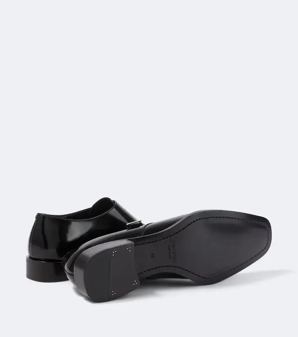 Saint Laurent Connor Leather Monk Strap Shoes