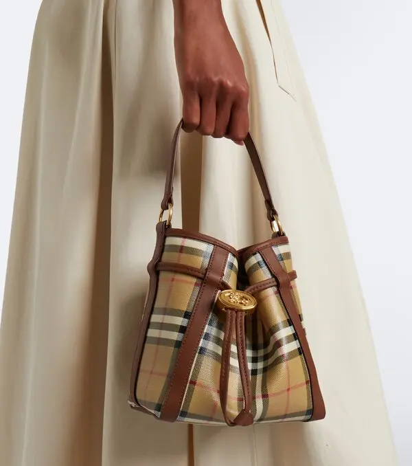 Burberry Check Small Bucket Bag
