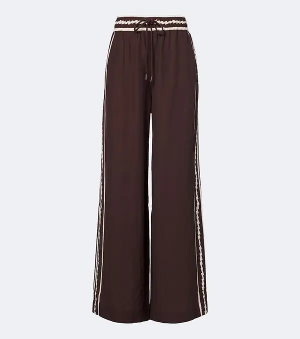 ALEMAIS Lori Wide-leg Pants - Brown